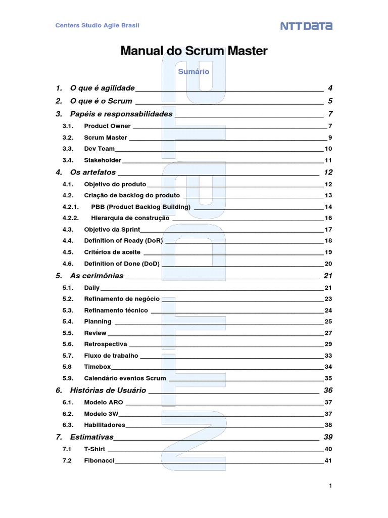 Manual Do Scrum Master | PDF | Framework de software | Partes ...