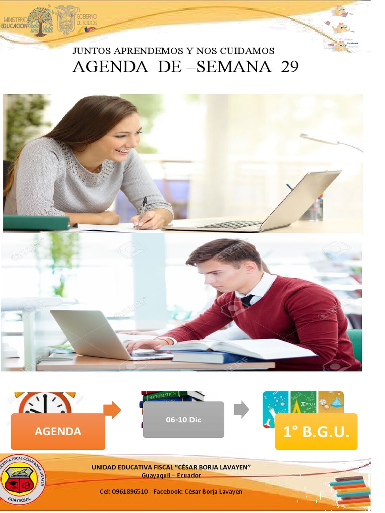 Agenda 1ro. Semana 29-Proyecto Interdisciplinac-H 4 | PDF