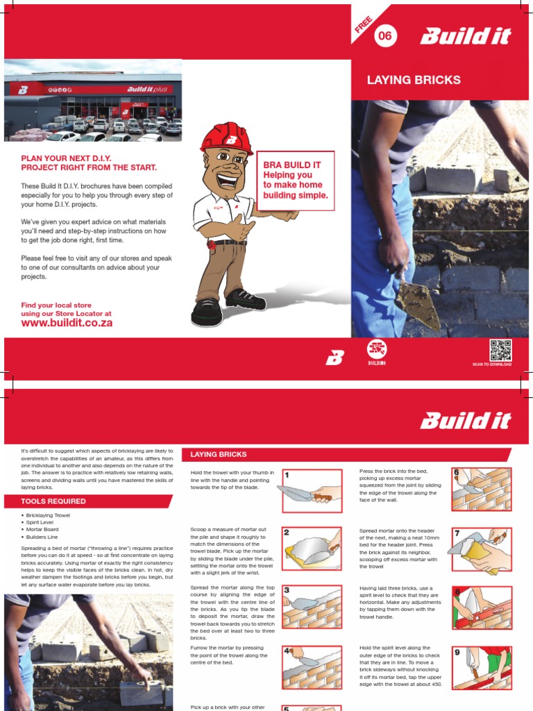 6 Build It Laying Bricks | PDF | Brick | Building Engineering