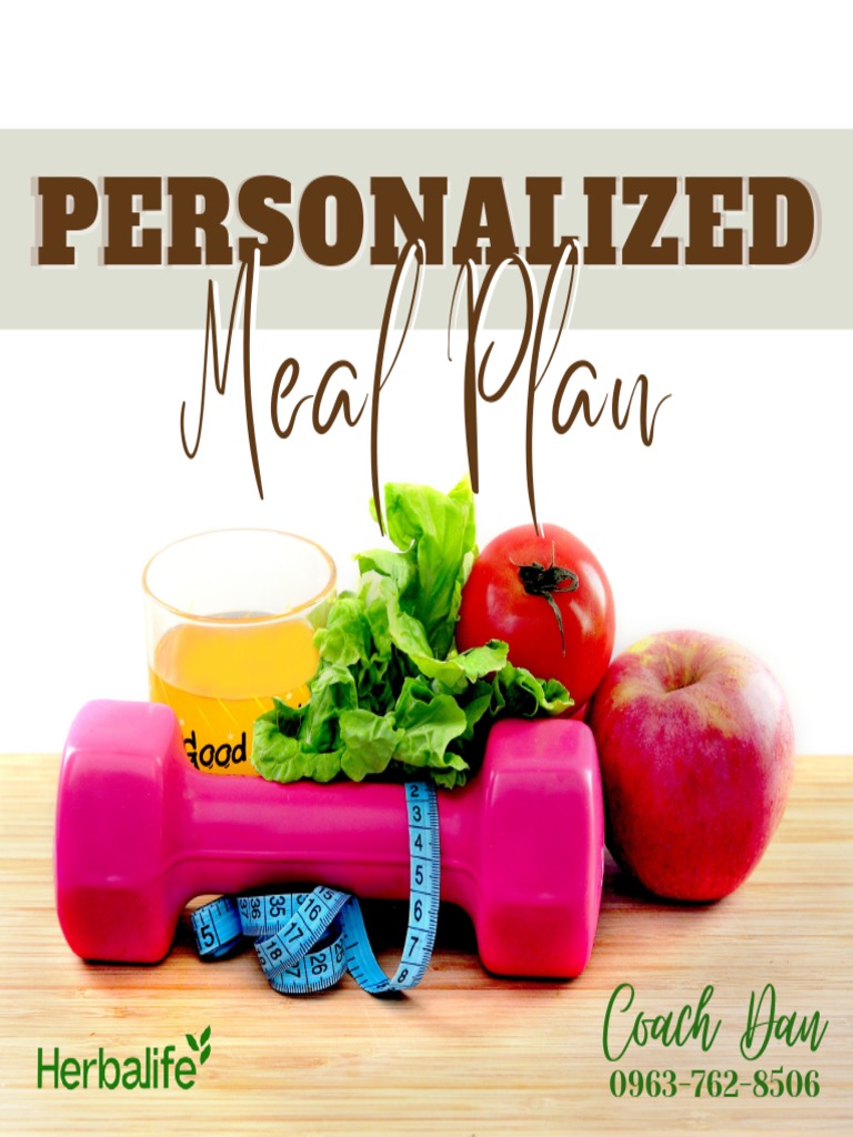 Personalized Meal Plan Guide | PDF | Meal | Lunch
