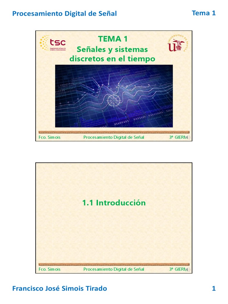 (PDS) Diapositivas Del Tema 1 | PDF