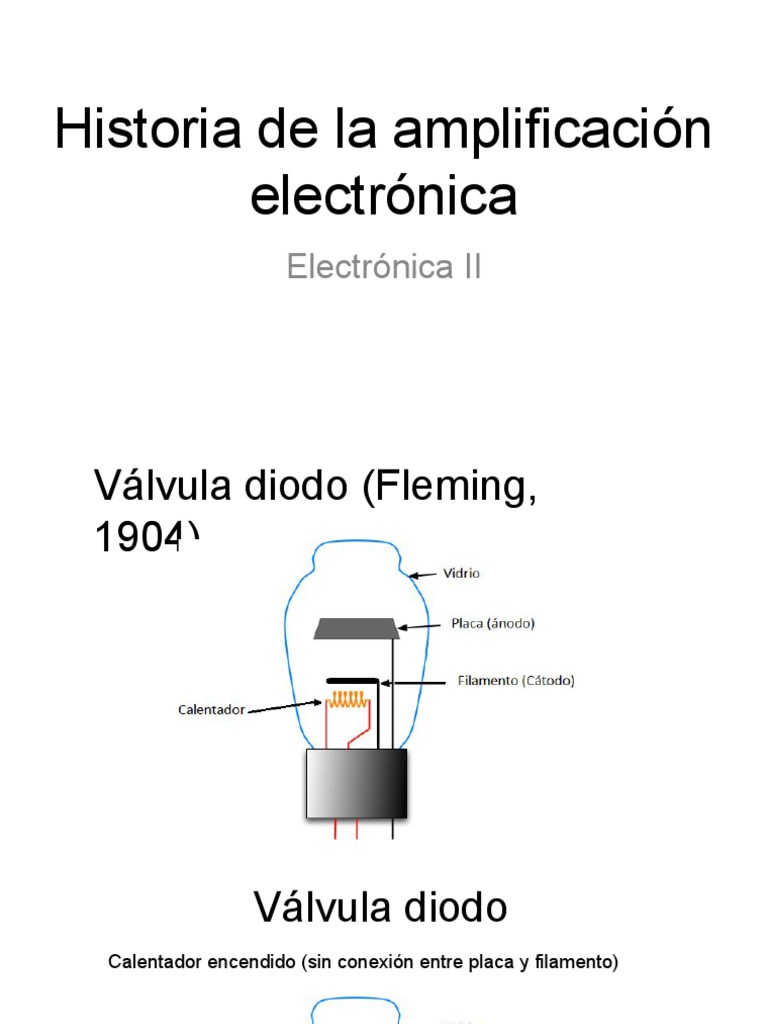 Clase N°5 Válvula, transistor, integrados | PDF | Diodo | Tubo vacío