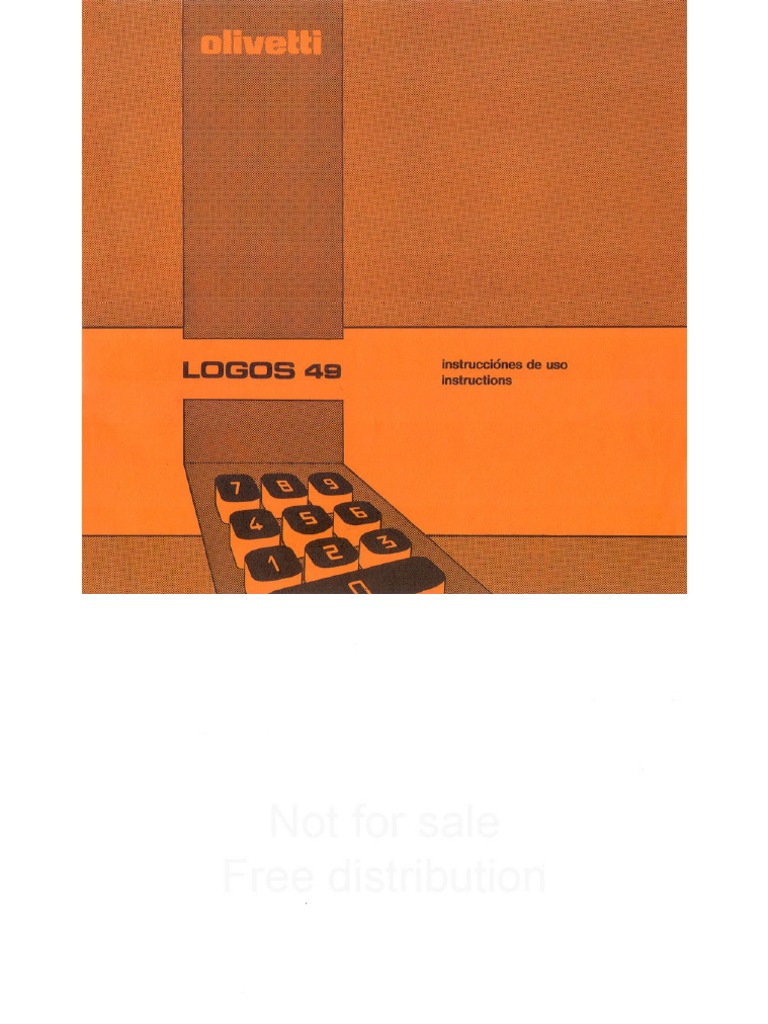 Olivetti Logos 49 Instrucciones de Uso | PDF