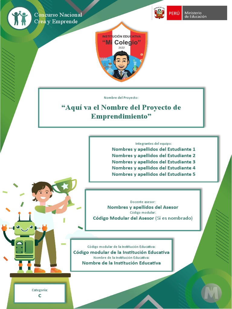 Cat. C - CyE 2023 - Proyecto de Emprendimiento | PDF | Diseño | El pensamiento de diseño