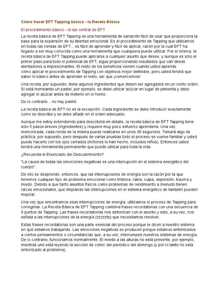 Manual de Tapping | PDF