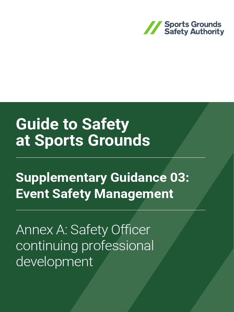 Annex A Safety Officer Continuing Professional Development | PDF ...
