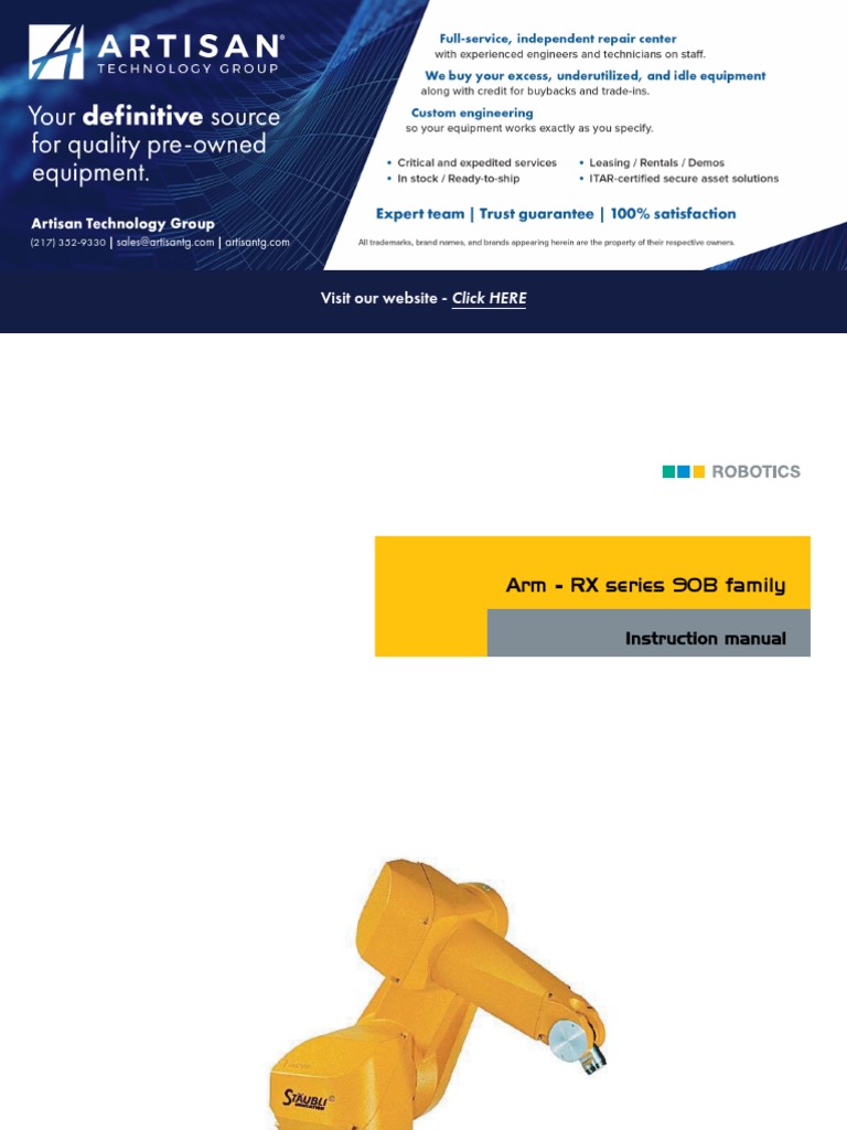 Staubli RX90B LCRfsi Manual 2021102310263 | PDF | Electrostatic ...