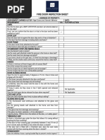 Fire Door Maintenance Checklist | PDF