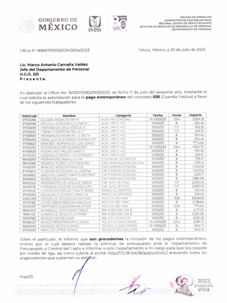 Oficio 052 - 053 - 054 | PDF