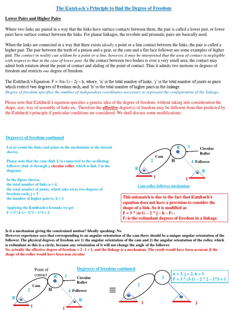Lec - 3 Finding Degrees of Freedom | PDF | Euclidean Geometry | Machines
