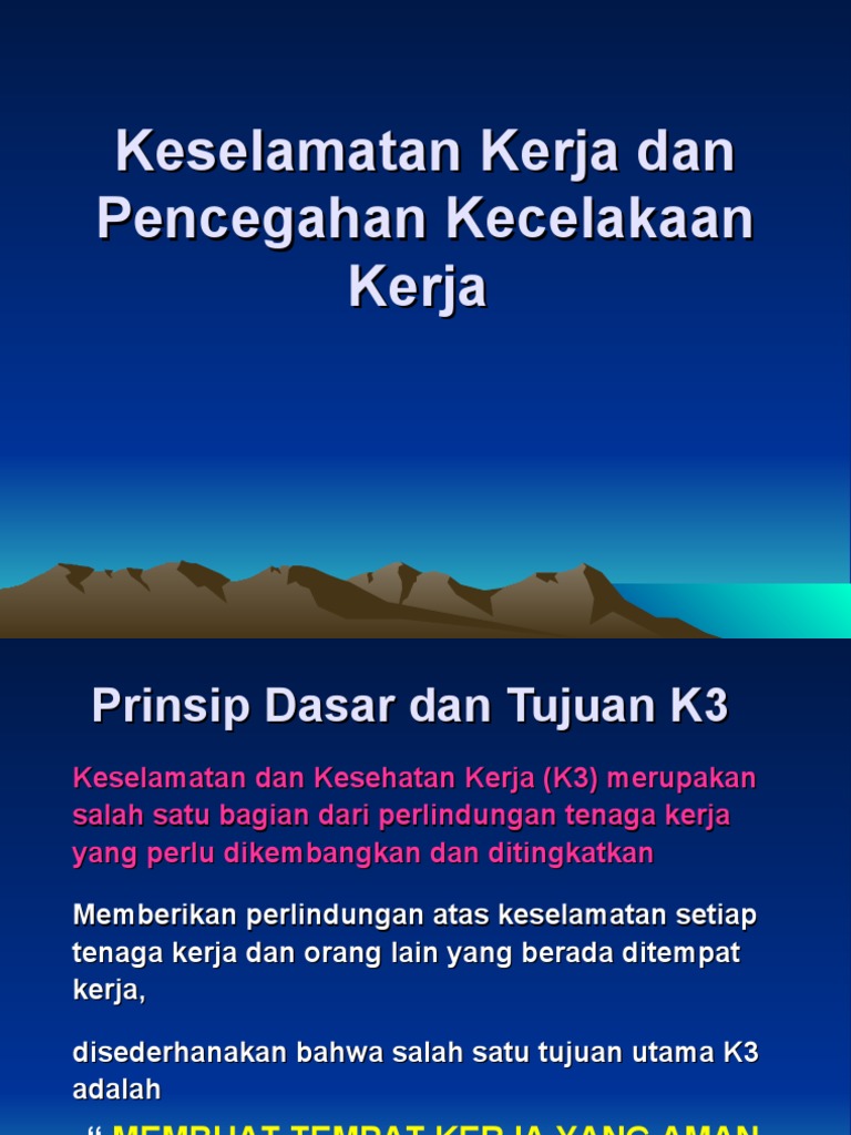 Presentasi K3 | PDF