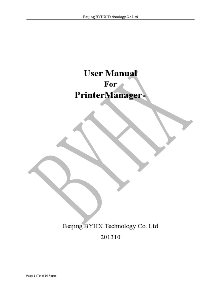 PrinterManager User Manual Translation Version | PDF | Installation (Computer Programs ...