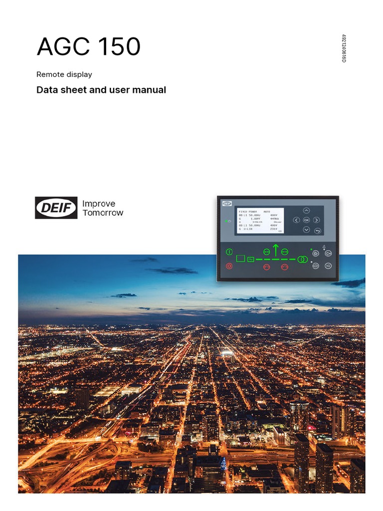 Agc 150 Remote Display Data Sheet 4921240616 Uk | PDF | Ip Address | Power Supply