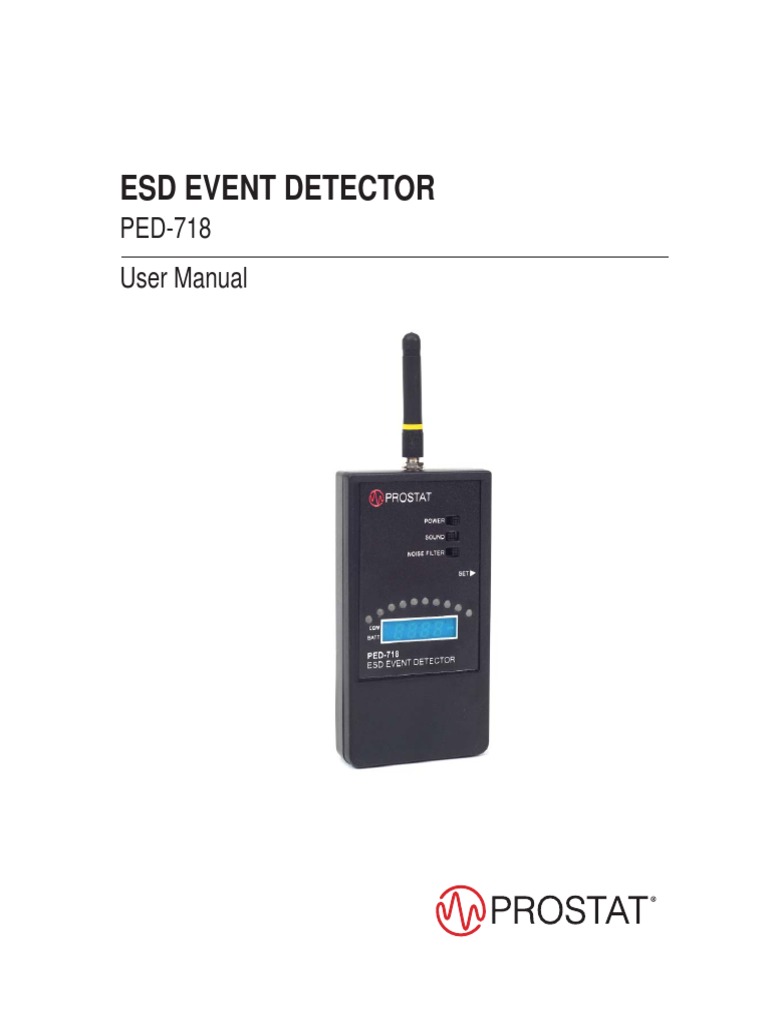 Prostat Ped 718 | PDF | Electrostatic Discharge | Switch