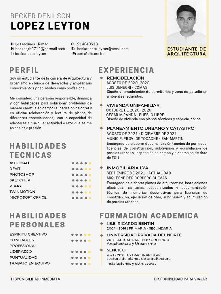 CV Lopez Leyton, Becker | PDF