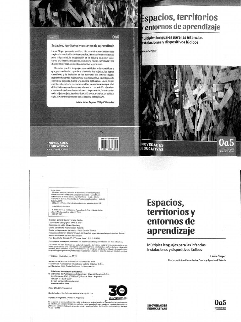 Singer Laura_Espacios Territorios y Entornos de Aprendizaje_2019 | PDF