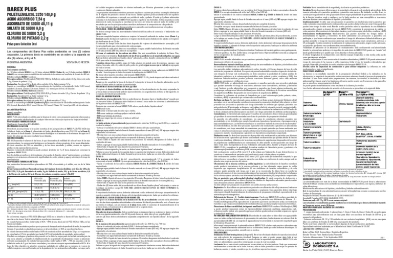 BAREX-PLUS-1 | PDF | Medicamentos con receta | Diarrea