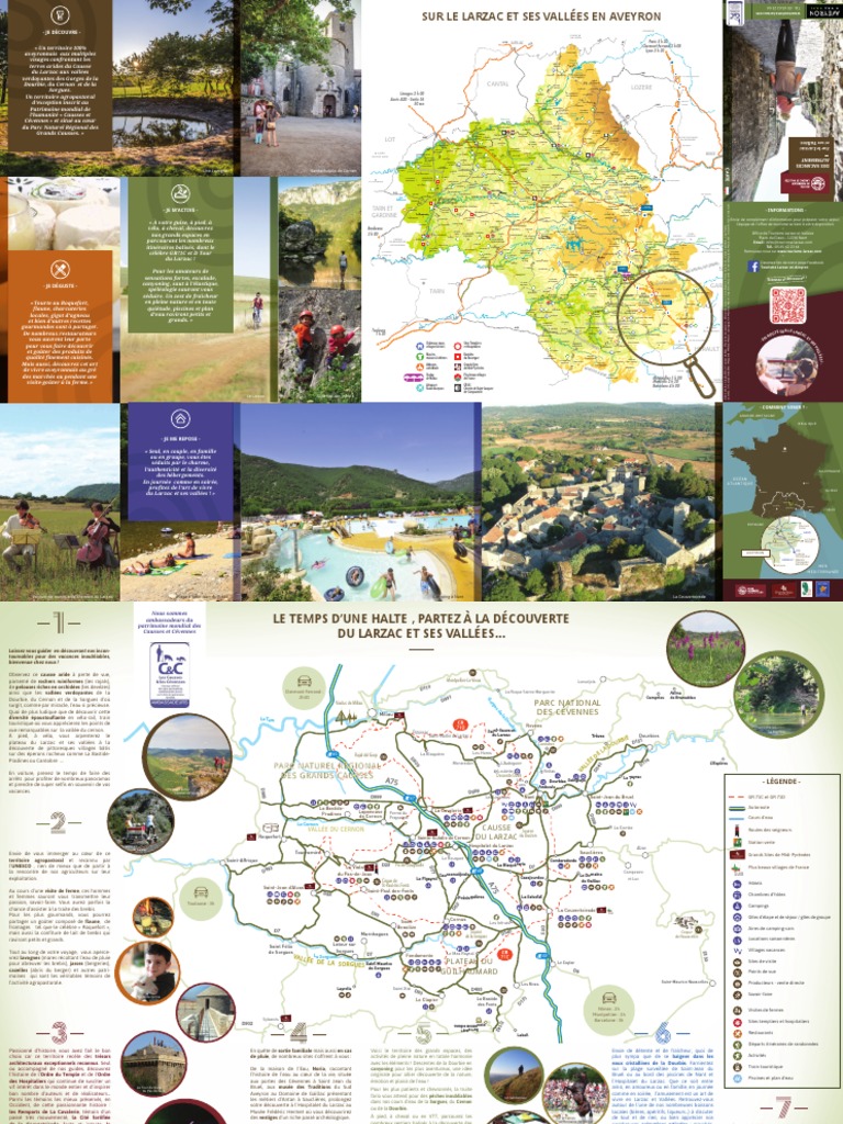 Carte Touristique Larzac Vallees 2016 | PDF