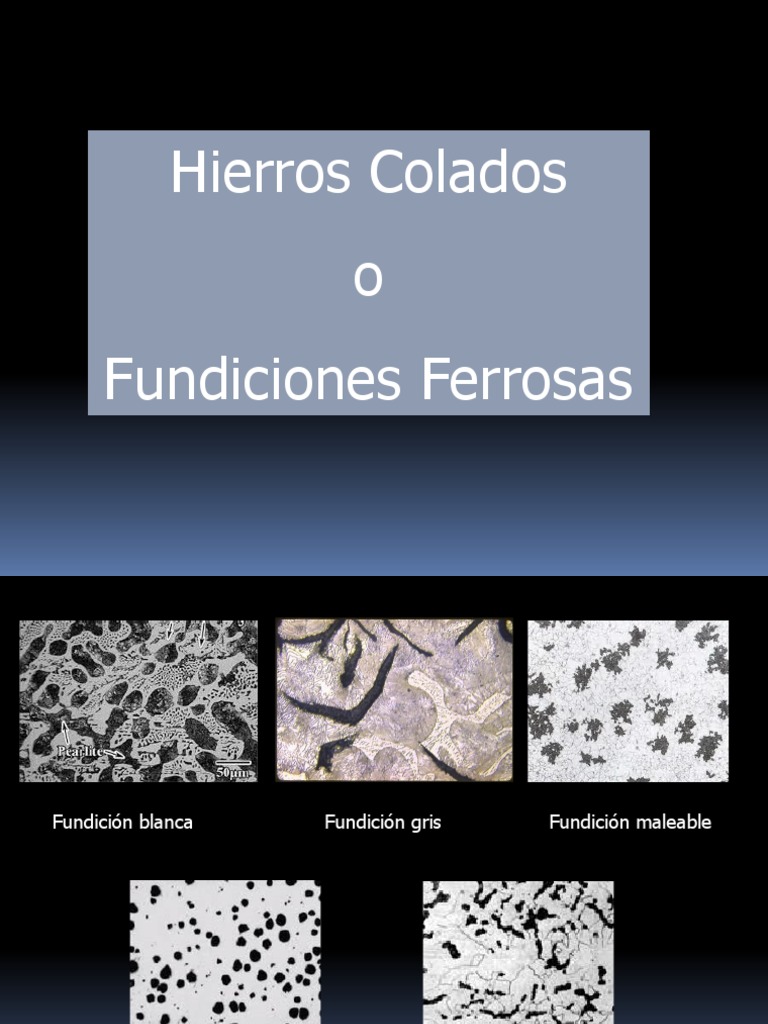 Hierros Colados (2024-1) | PDF | Rieles | Ciencia de los Materiales