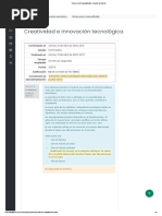 Creatividad e Innovacion Tecnologica Exam - Sem - 5y6 | PDF | Innovación | Realimentación