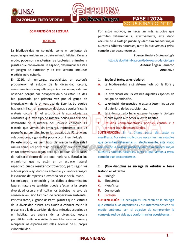 S12 (I9 Raz. Verbal Ceprunsa I Fase 2024 | PDF