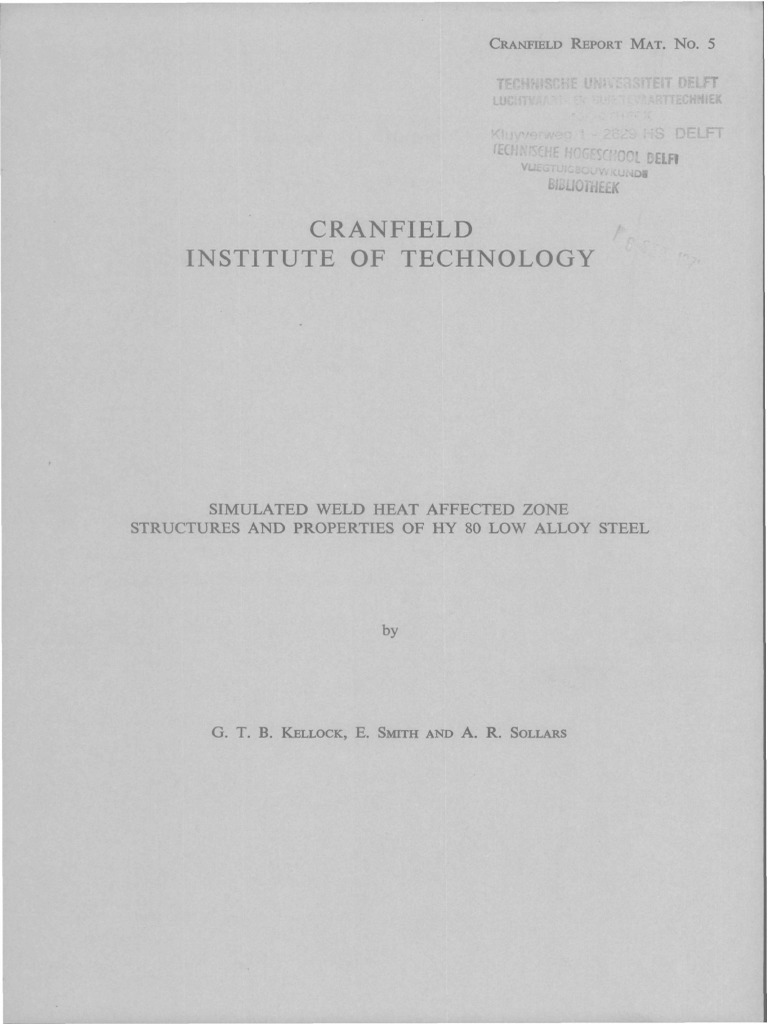 Cranfield Report Mat. No.5 | PDF | Fracture | Construction