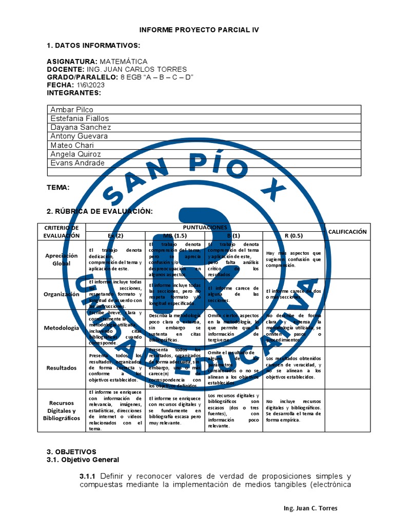 FORMATO INFORME de Mate XD | PDF | Diodo emisor de luz | Electrónica