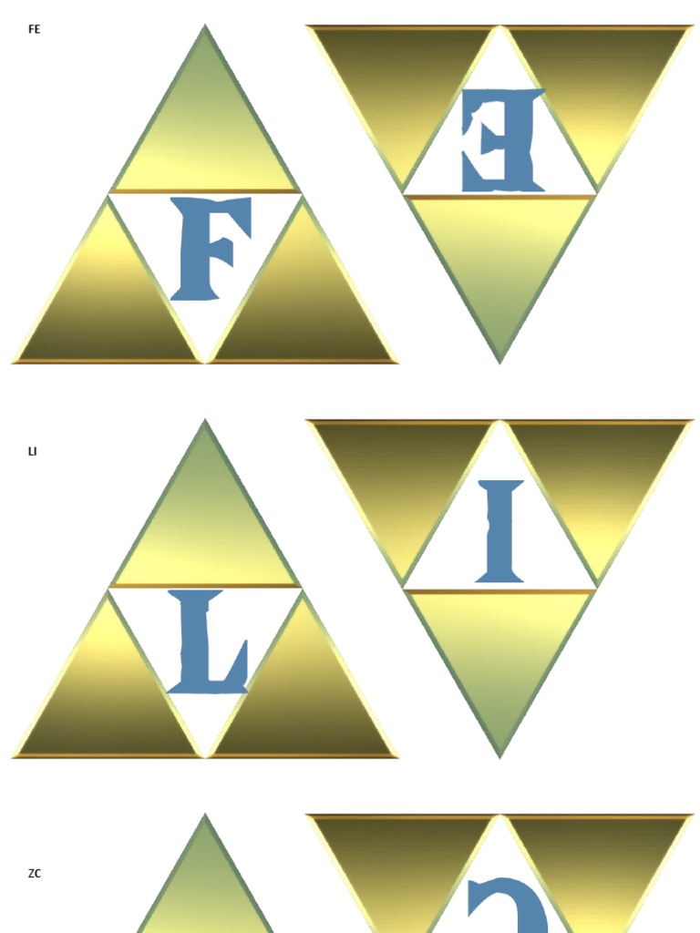 Banderines Zelda_letras Azules | PDF