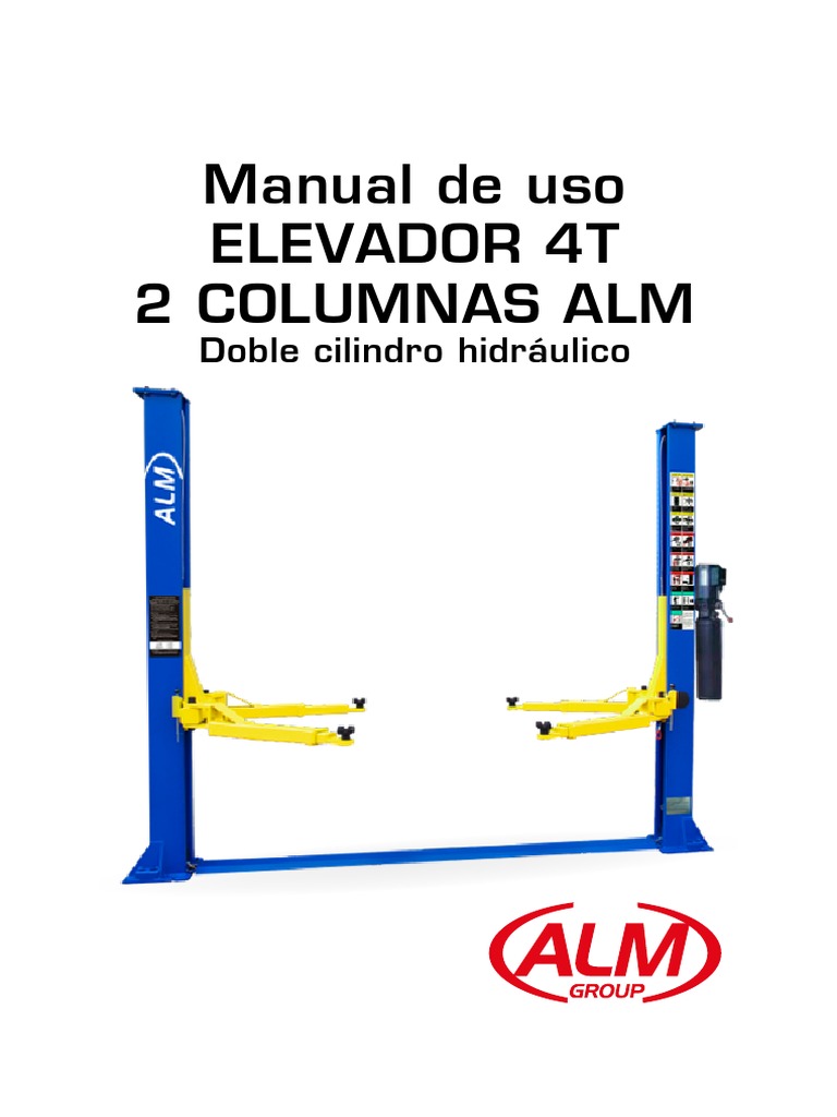 Manual Elevador 4t2col. Doble Cilindro Alm (1) | PDF | Perforar | Ascensor
