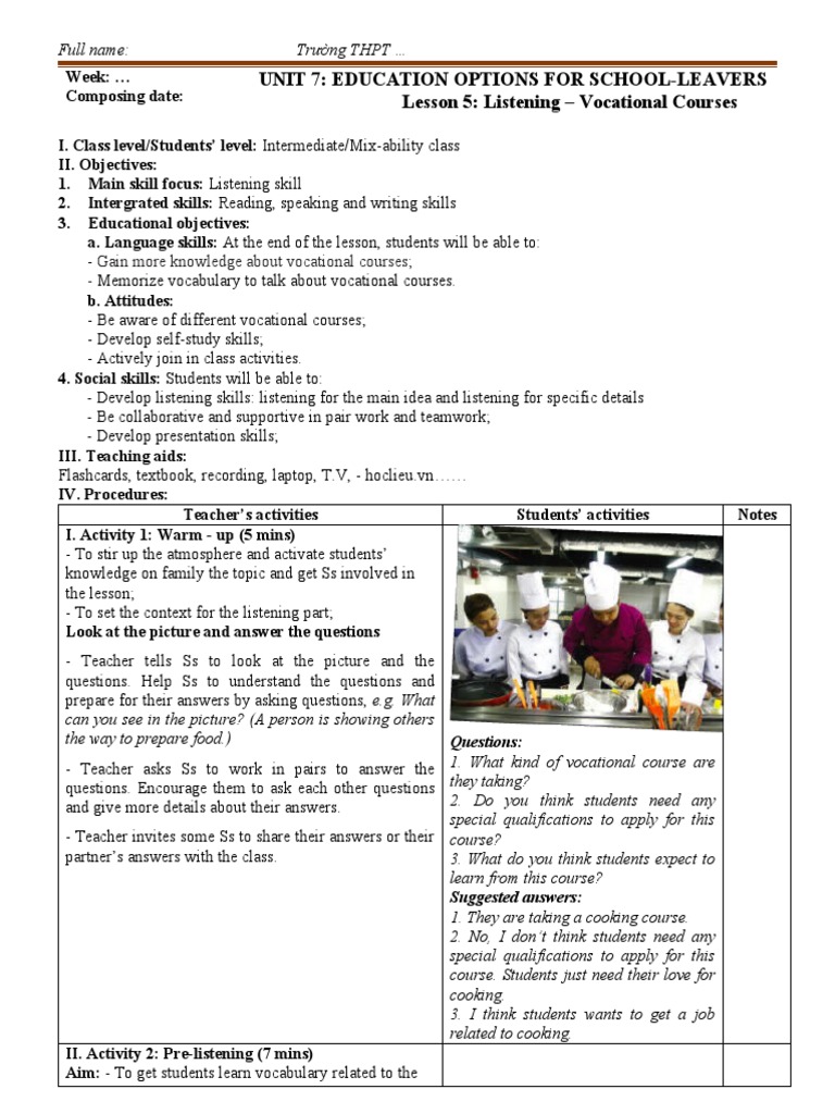 Unit 7 Lesson 5-8 | PDF | Teachers | Vocabulary