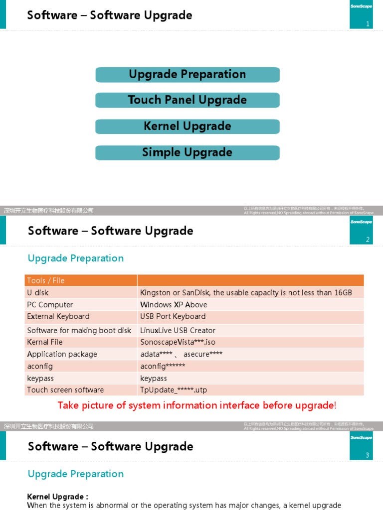 Update Instruction Sonoscape S9 | PDF | Booting | Usb Flash Drive