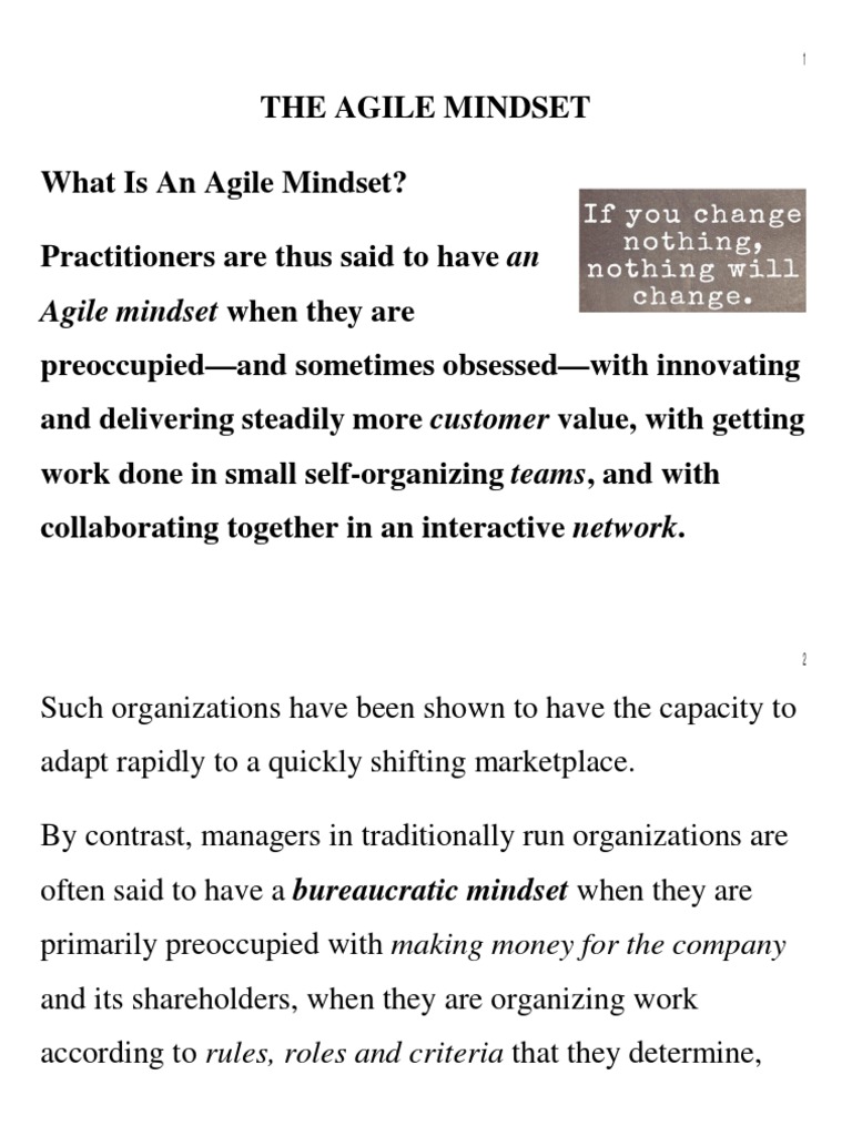 1 Agile Manifesto | PDF | Agile Software Development | Software ...