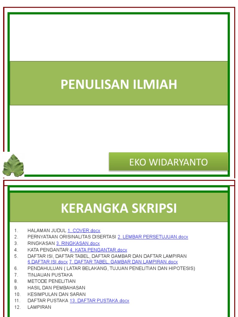 Materi Penulisan EWD | PDF