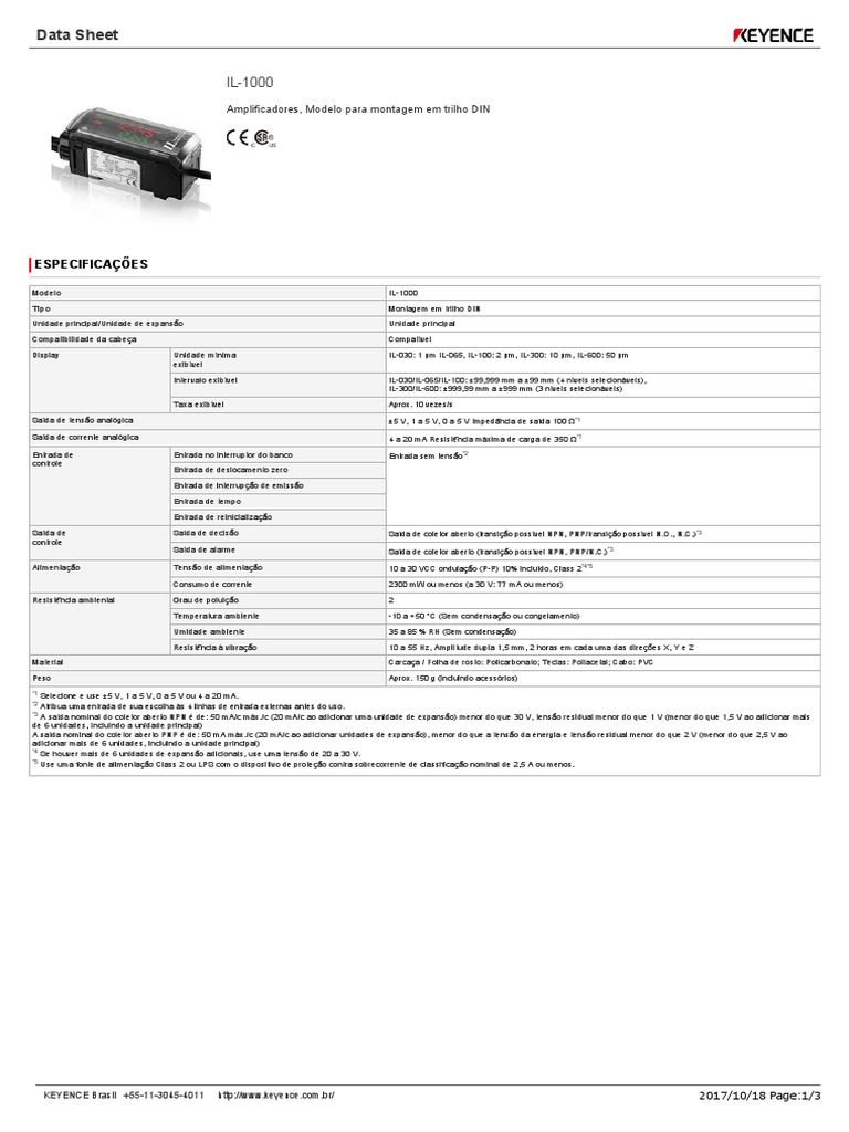 IL-1000 BR PT-BR | PDF | Fonte de energia | Eletricidade