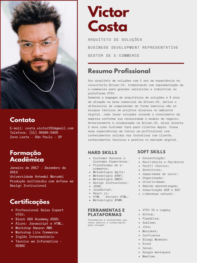 Victor Costa CV | PDF | E-commerce | Apple Inc.