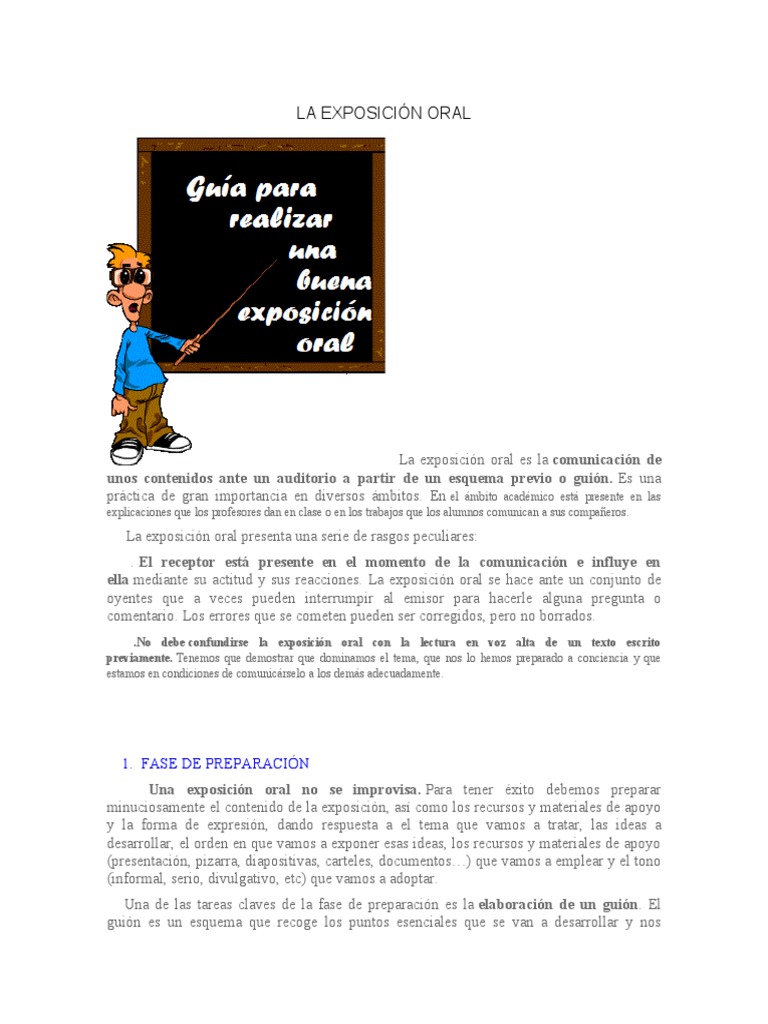 La Exposición Oral | PDF