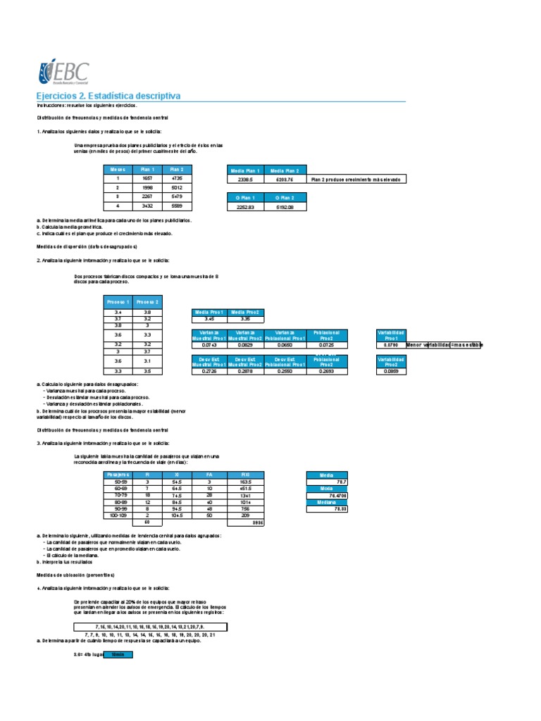 Act 1 B Estadistica | PDF | Diferencia | Desviación Estándar