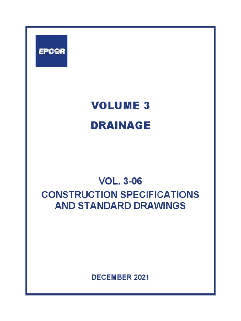 Design Standards Volume 3 06 Drainage | Download Free PDF | Sanitary ...