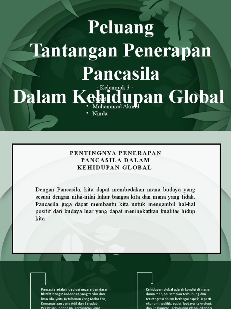 Tantangan Penerapan Pancasila Dalam Kehidupan Global | PDF