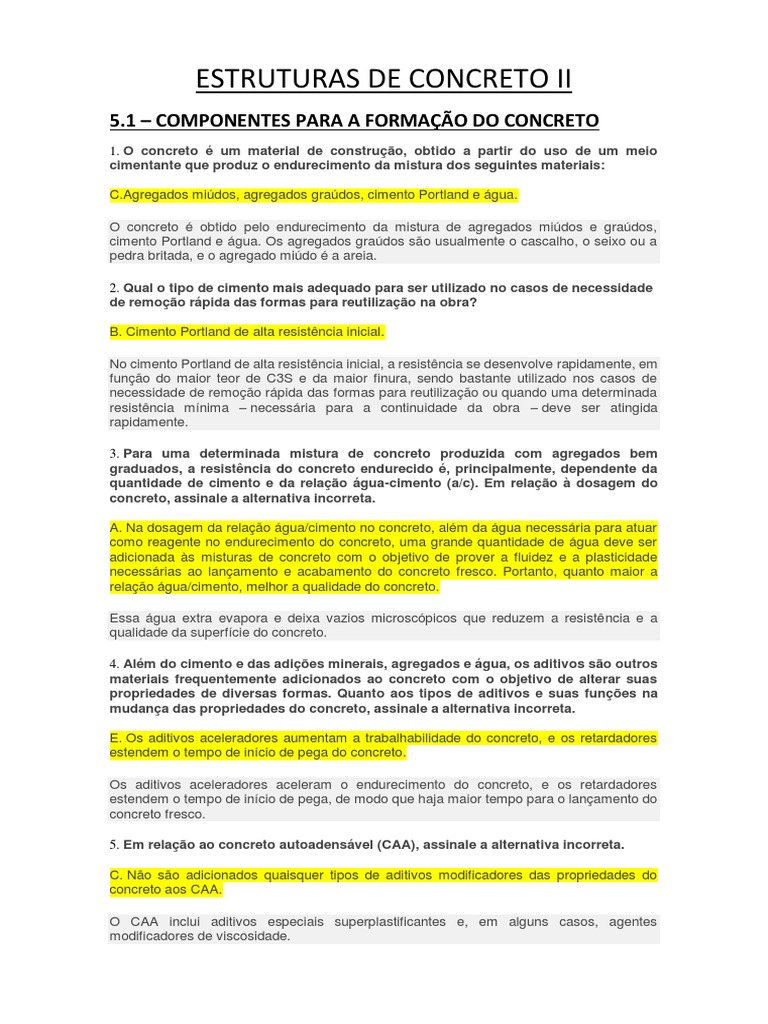 Estruturas de Concreto 2 | PDF | Flexão (Física) | Concreto
