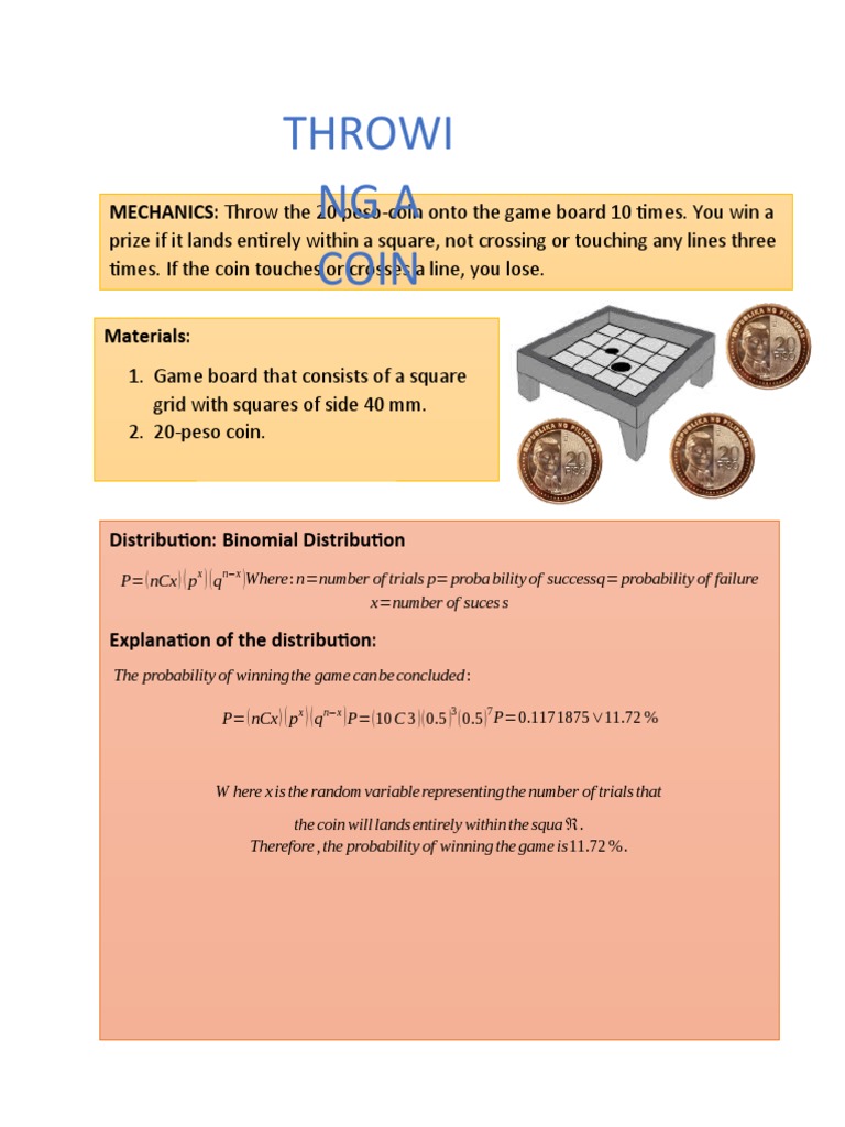 Probability Game-Binomial Distribution | PDF | Teaching Methods & Materials