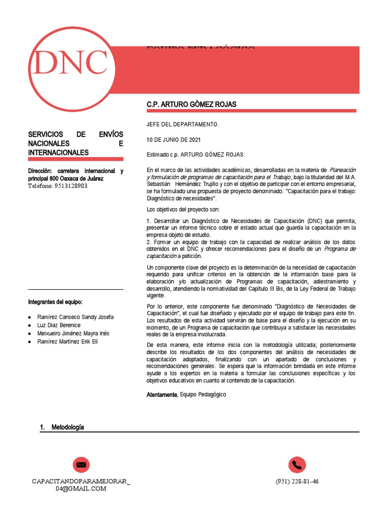 Formato DNC | PDF | Business | Comunicación