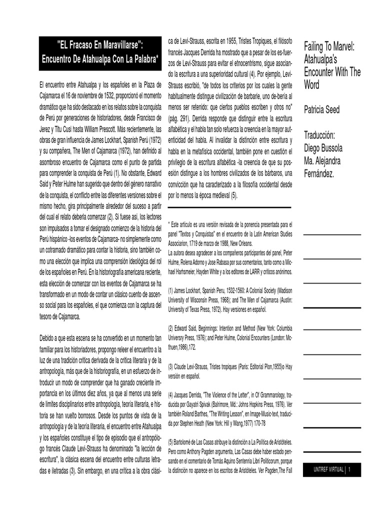 Patricia Seed Cajamarca | PDF | Francisco Pizarro | Perú