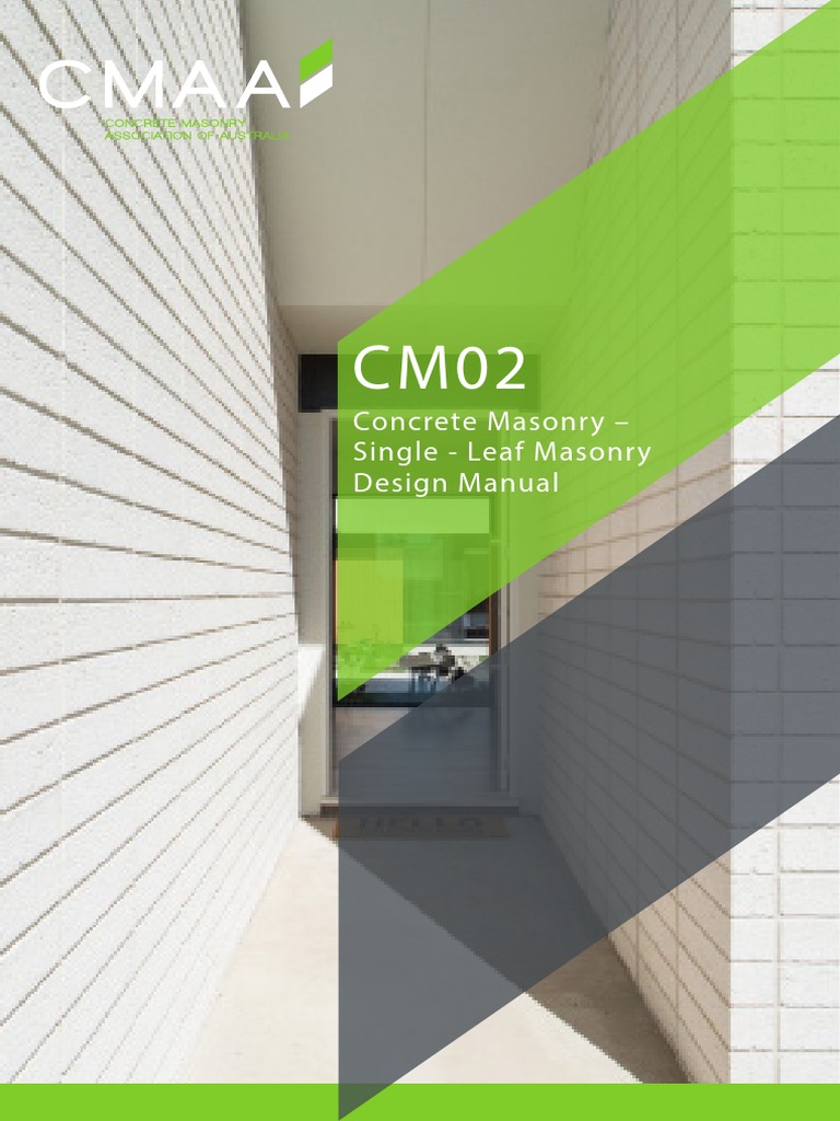 Cmaa-Cm02-Final 20 - 08 - 04 | PDF | Masonry | Concrete