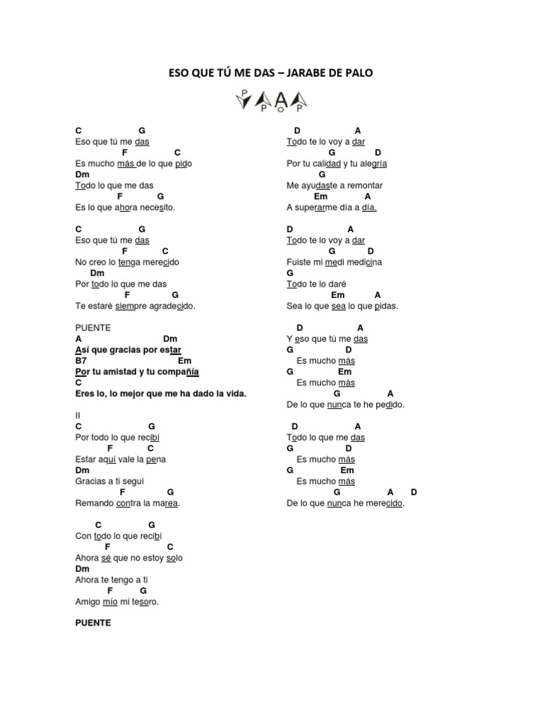 Eso Que Tu Me Das | PDF