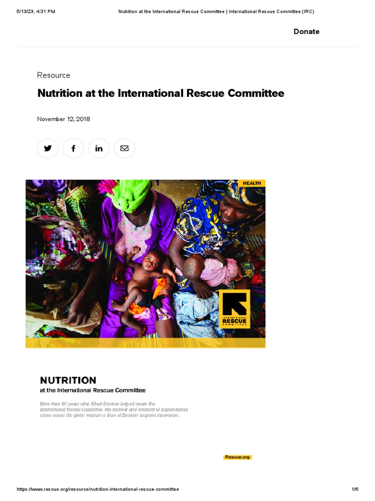 2 Nutrition at The International Rescue Committee - International ...