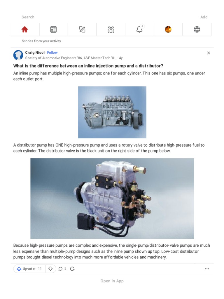 Injection Pump Comparisons | PDF | Pump