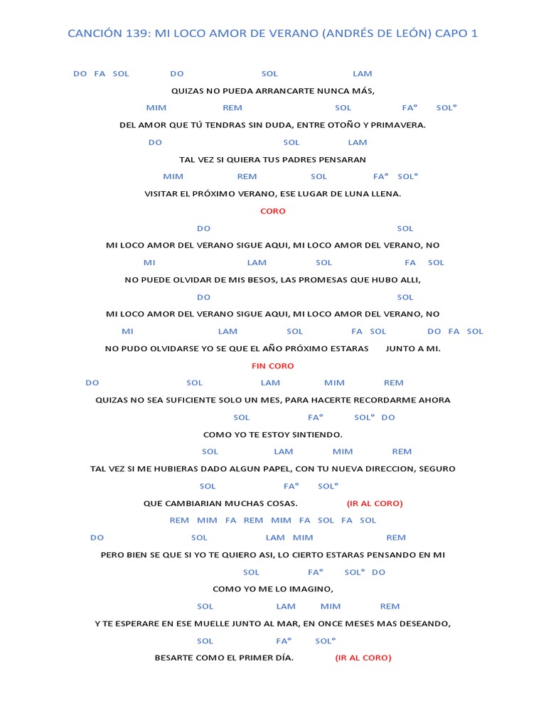 139 - Mi Loco Amor de Verano | PDF