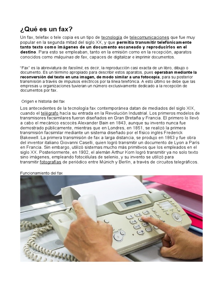 Fax y Correo Electónico. Clase 8 | PDF | Fax | Tecnología de ...