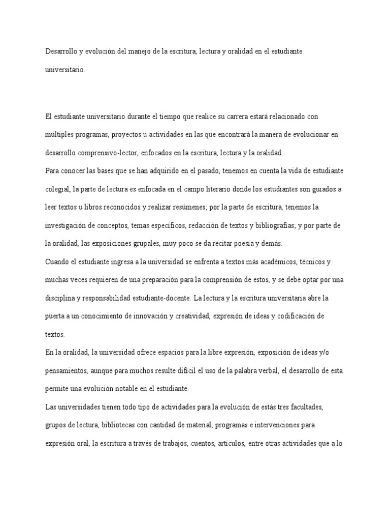Texto Argumentativo | Descargar gratis PDF | Evolución | Escritura Texto Argumentativo | Descargar gratis PDF | Evolución | Escritura